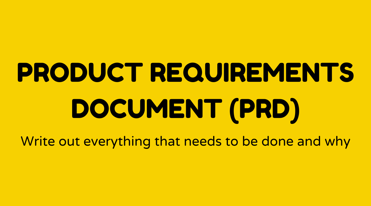 Product requirements document (PRD)